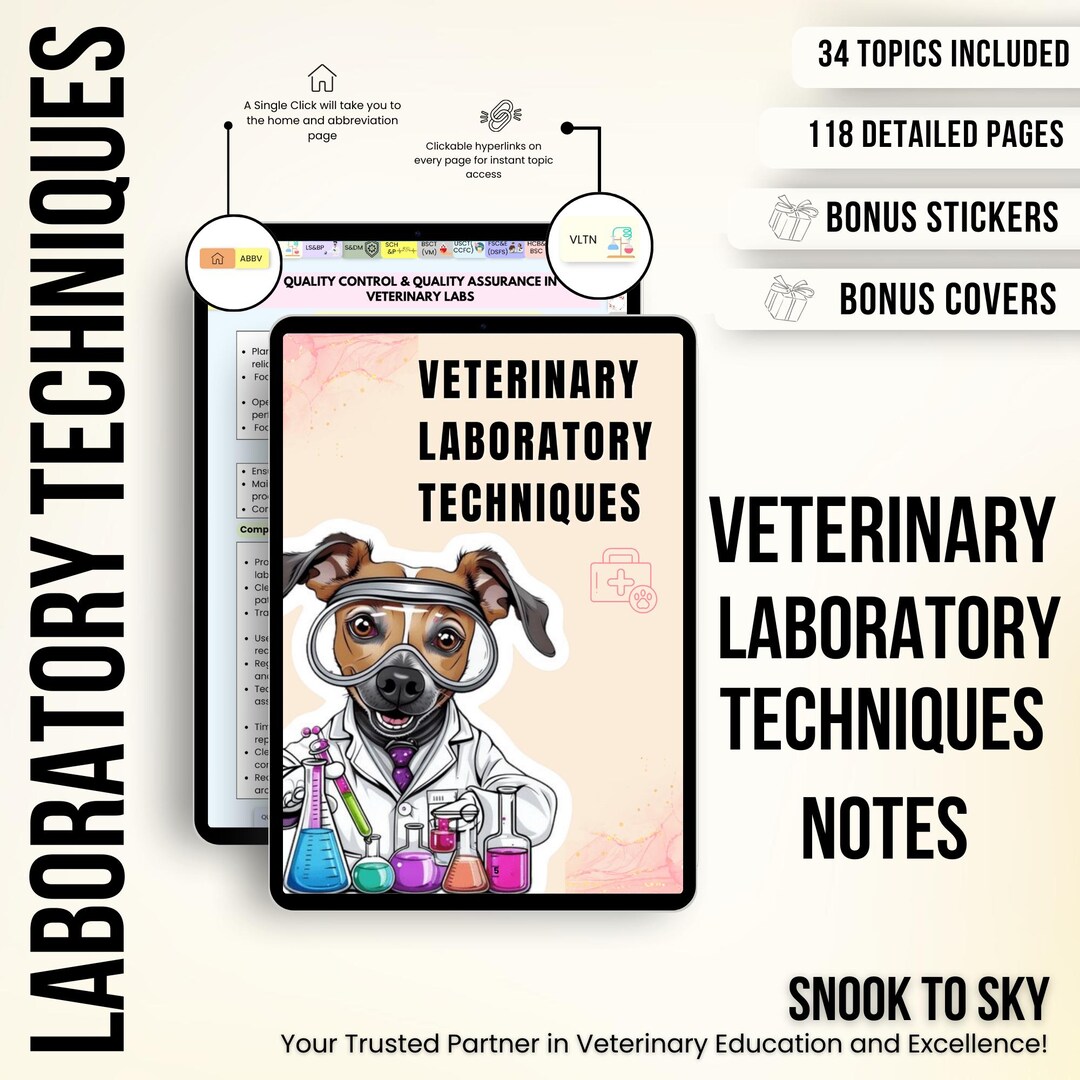 Laboratory Techniques Notes, Vet Lab Procedures, Veterinary Science ...