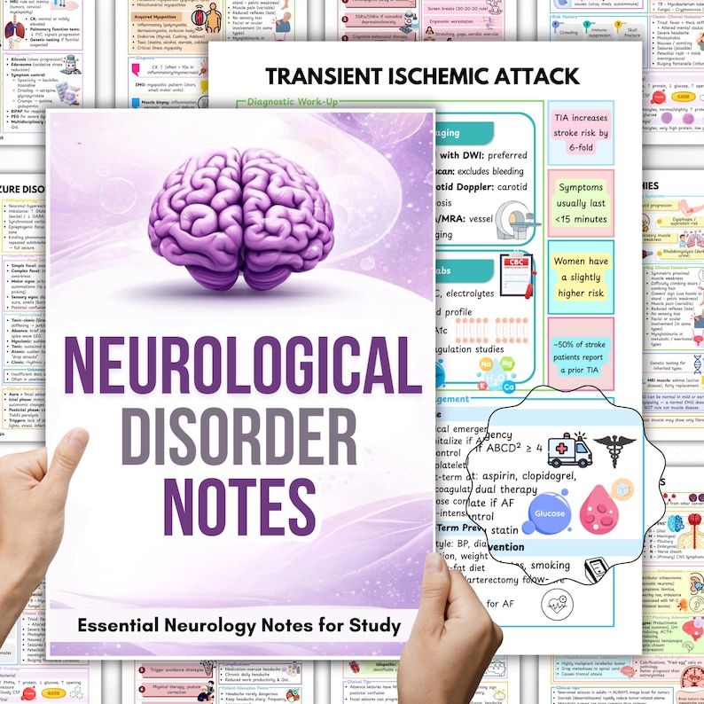 Neurological Disorders Study Guide | Nursing School Neurology Notes ...