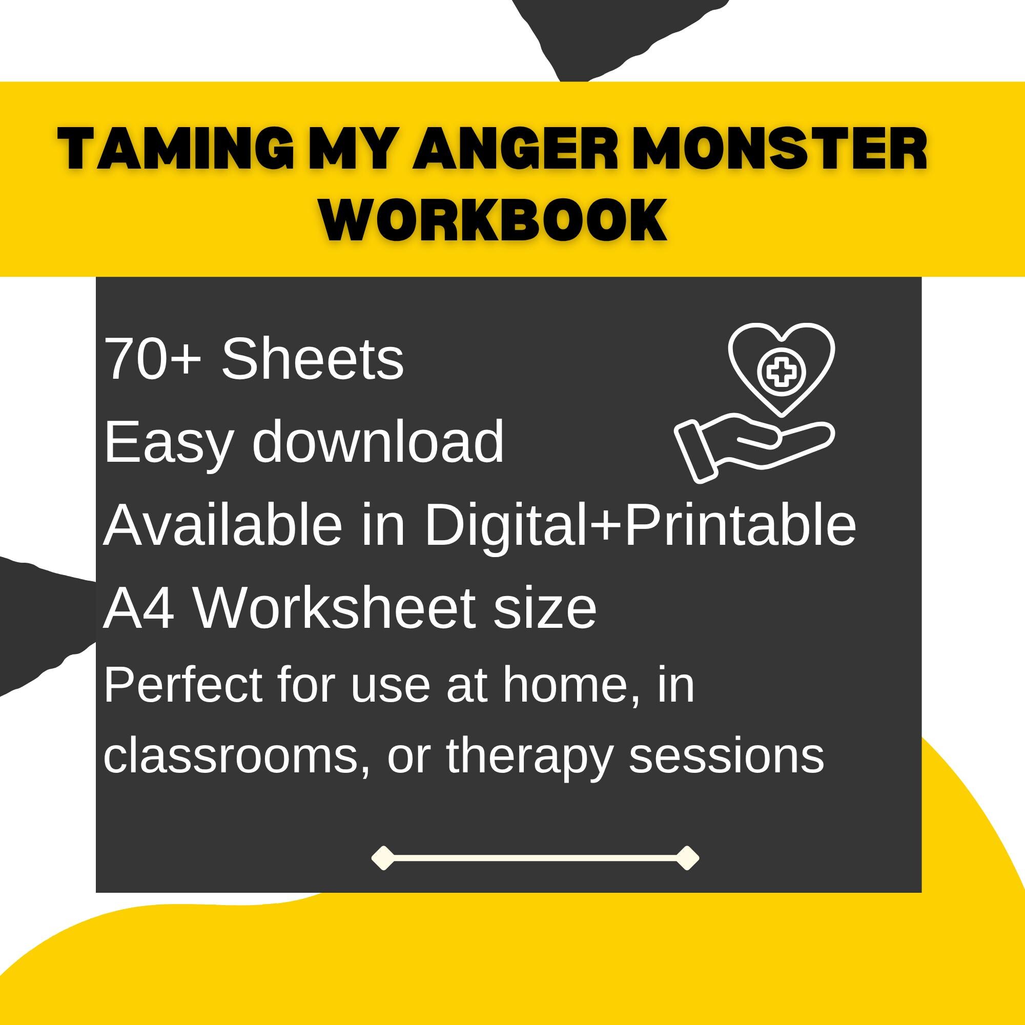 Taming My Anger Monster Workbook: Kids' Anger Management Tools ...