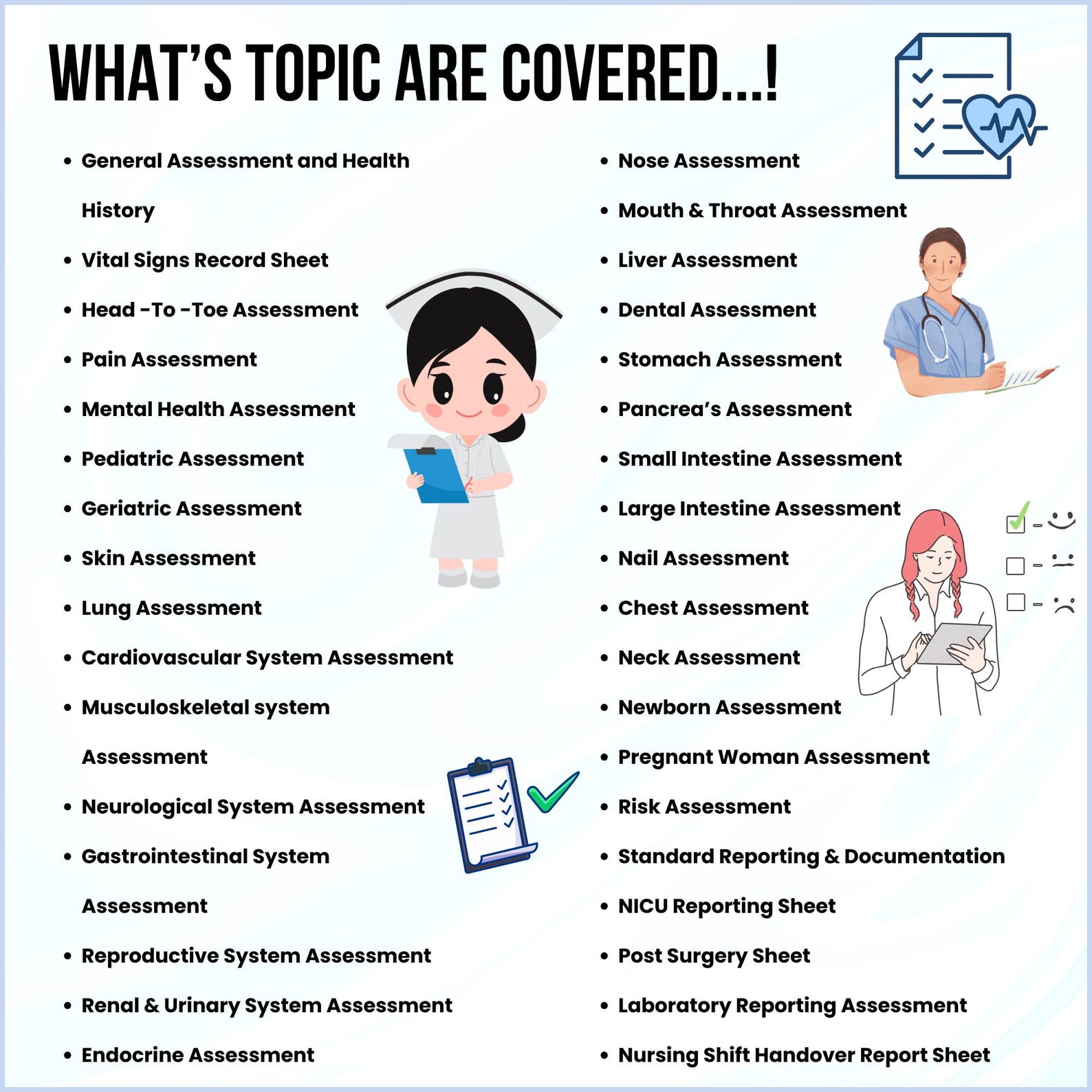 Health Assessment Nursing Bundle, Health Assessment Guide, Nursing ...