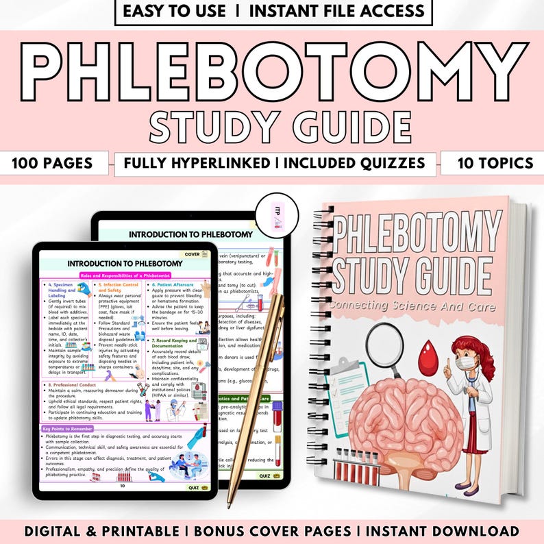 Phlebotomy Study Guide | Nursing Study Material | Anatomy Physiology ...