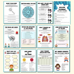 Taming My Anger Monster Workbook: Kids' Anger Management Tools ...