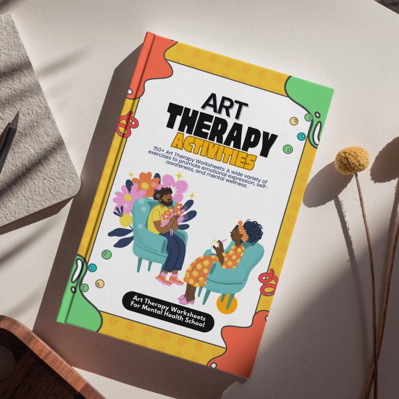 Art Therapy Worksheets for Mental Health, Self-esteem, Social Work, and ...