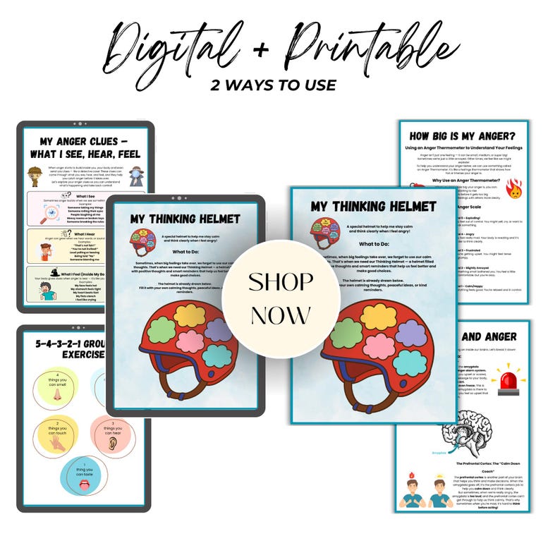 Taming My Anger Monster Workbook: Kids' Anger Management Tools ...