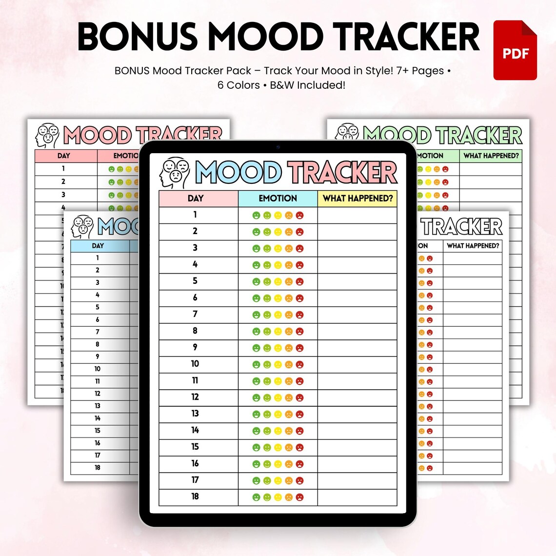 90+ Psychiatric Mental Health Study Guide, Included Bonus Mood Tracker ...