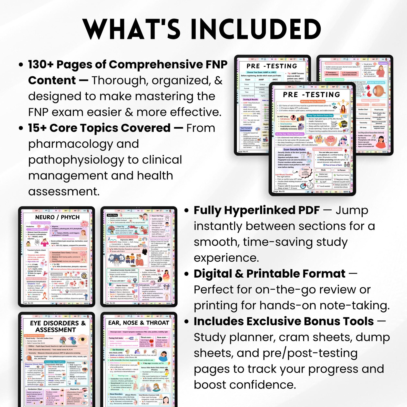 Family Nurse Practitioner Study Guide, Advance FNP Exam , 130+ Pages ...