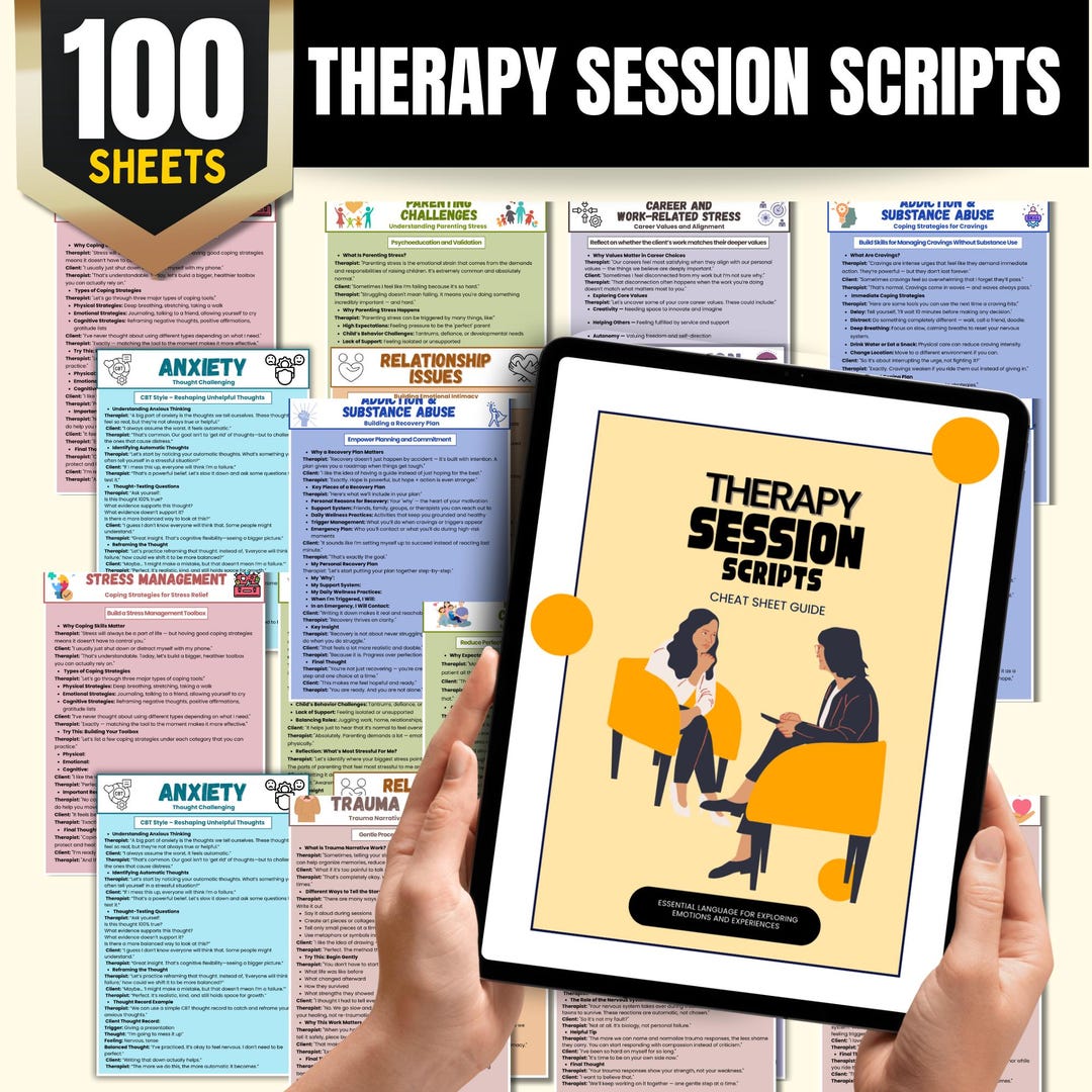Therapy Session Scripts Worksheets, 700+ Script, Psychotherapy Script ...