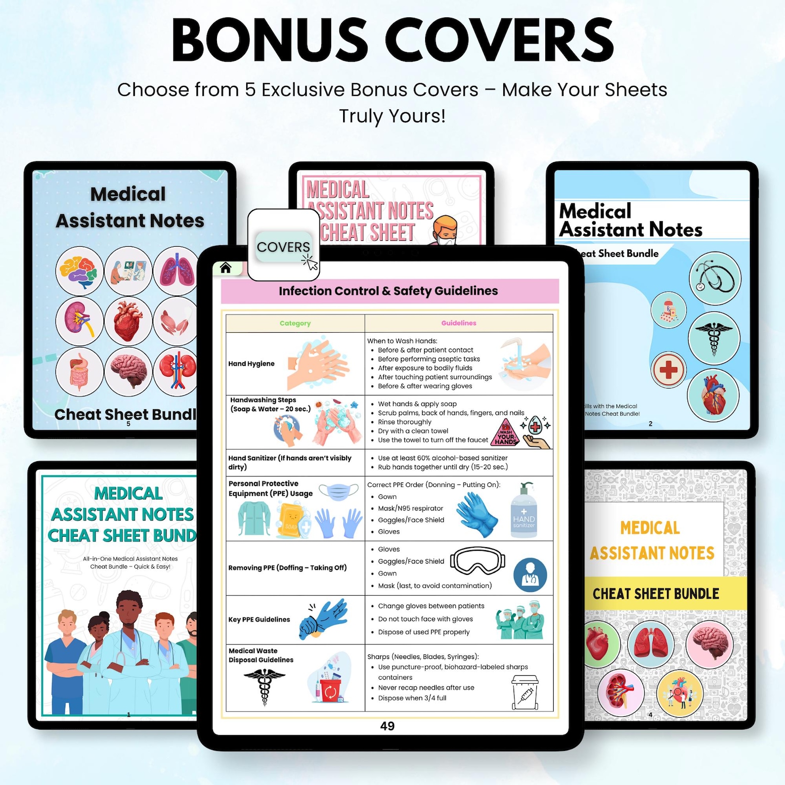 Medical Assistant Notes & Cheat sheet bundle, Hyperlinked, Bonus ...