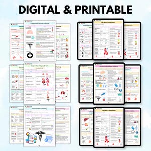 Medical Assistant Notes & Cheat sheet bundle, Hyperlinked, Bonus ...