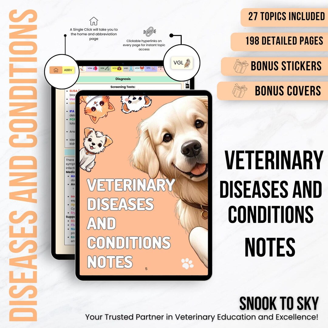 Veterinary Diseases and Conditions Bundle, Updated 2025-26, Animal Disease Study Guide ...