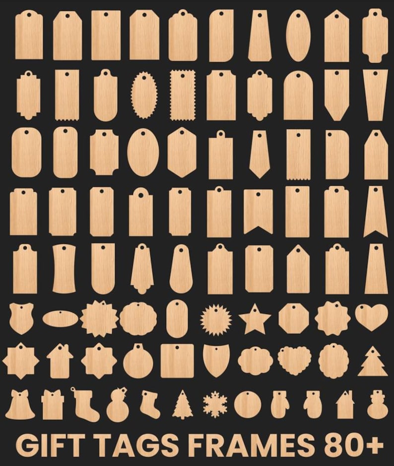 Gift Tag SVG Bundle | Tags Svg Set | Shapes Bundle Svg | Shapes Circuit ...