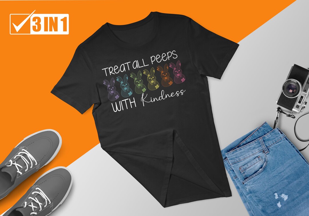 Easter Peeps PNG Bundle | Lace Style Funny Easter Sayings | Treat All ...