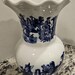 Victoria Ware Ironstone Vintage 12" Cobalt Blue & White Vase With ...