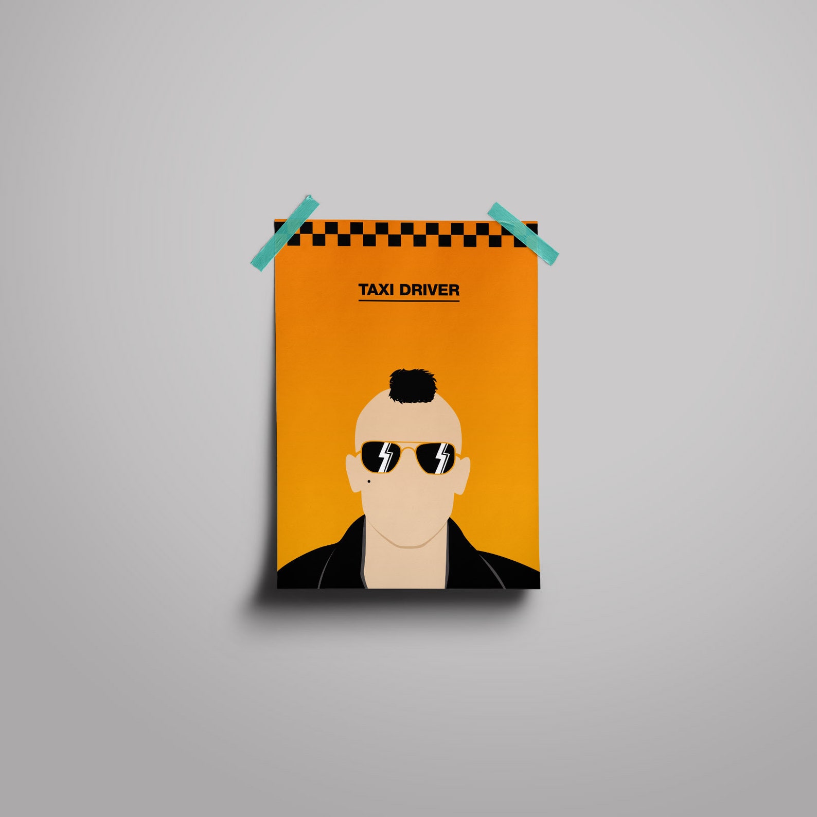 Taxi Driver Taxi Driver Minimal poster Taxi Driver Art Taxi | Etsy