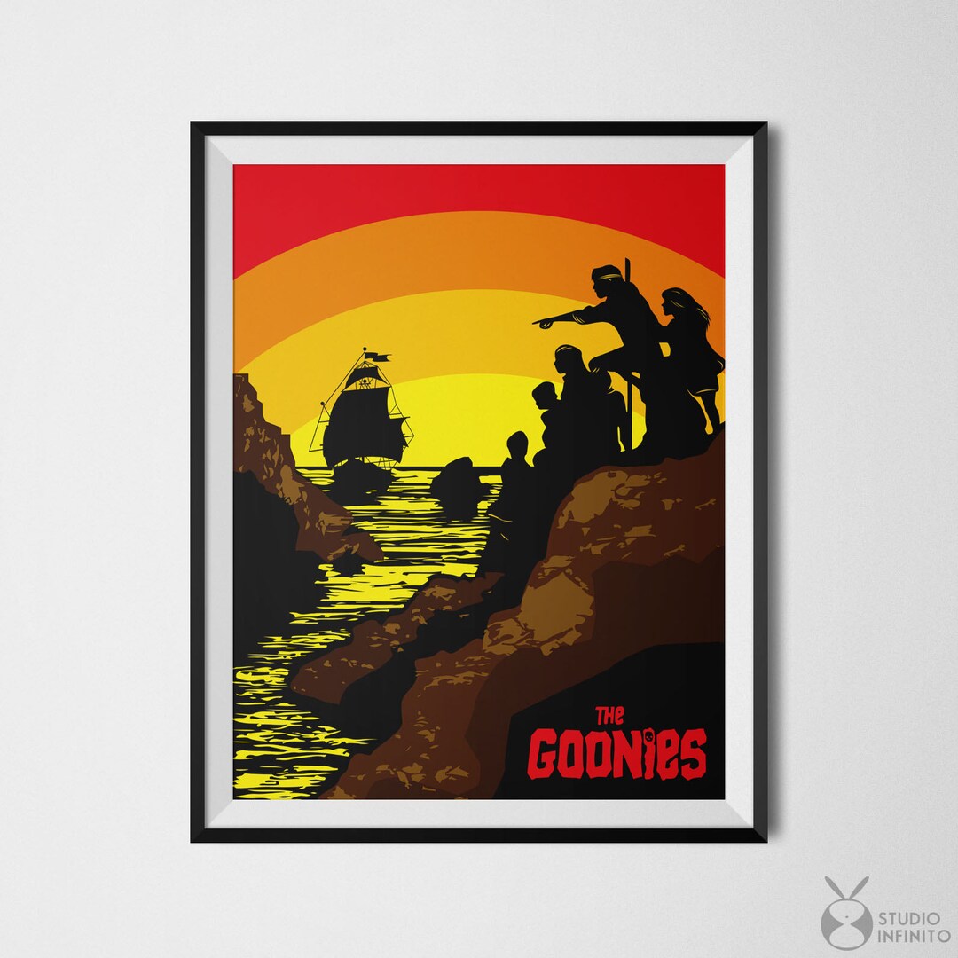 Goonies Poster the Goonies Goonies Print Goonies Wall Art - Etsy