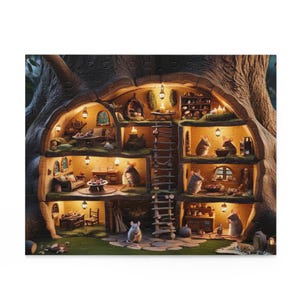 Charming Mouse House Puzzle | Cozy Vibes for Family Fun, Treehouse ...