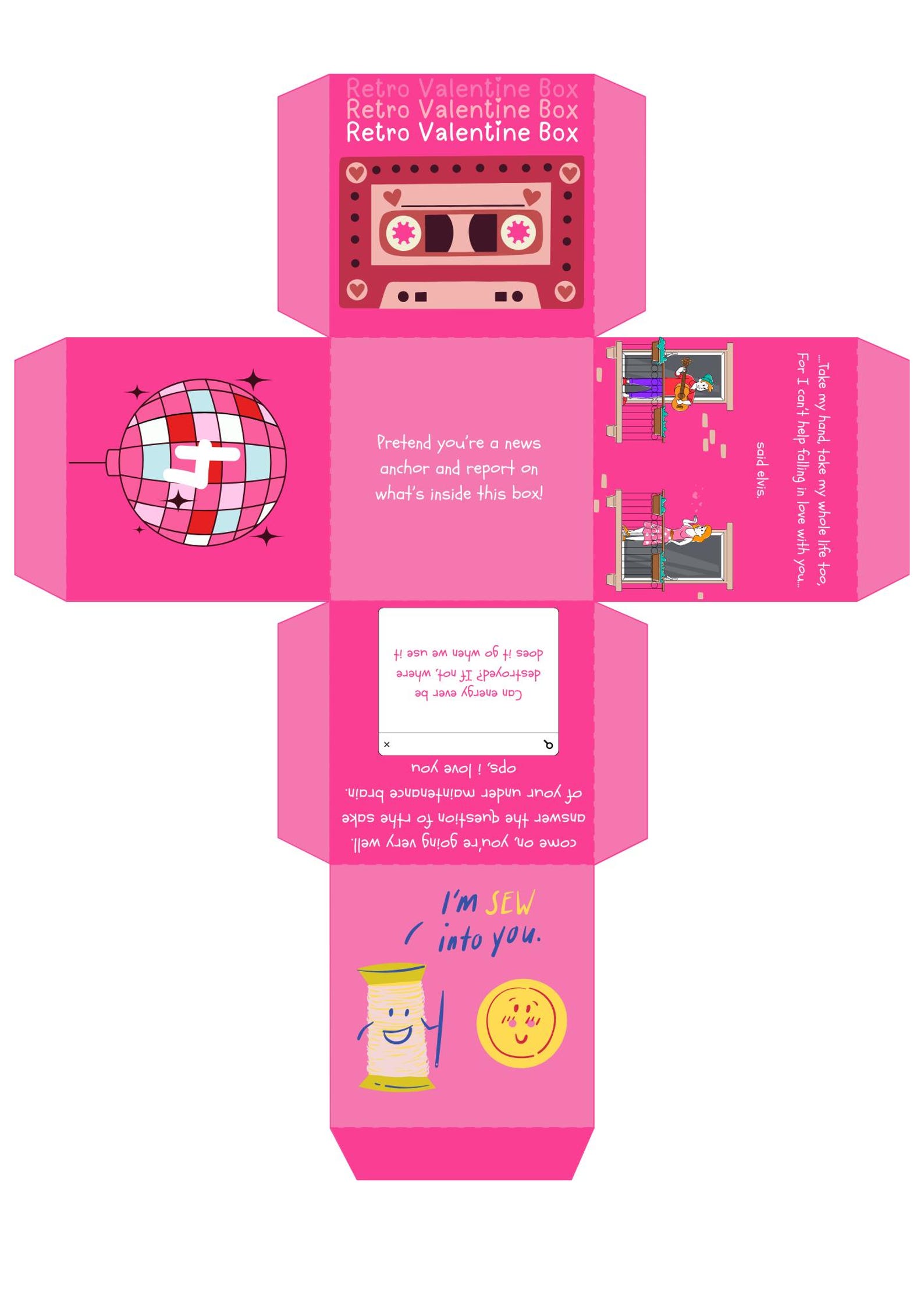 A4 Printable Blind Box Template | DIY Mystery Box for Valentine’s Day ...