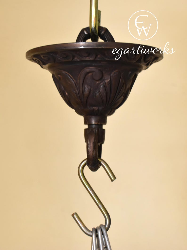 Flush Mount French Accent Ceiling Crystal Lamp Chandelier + Canopy ...