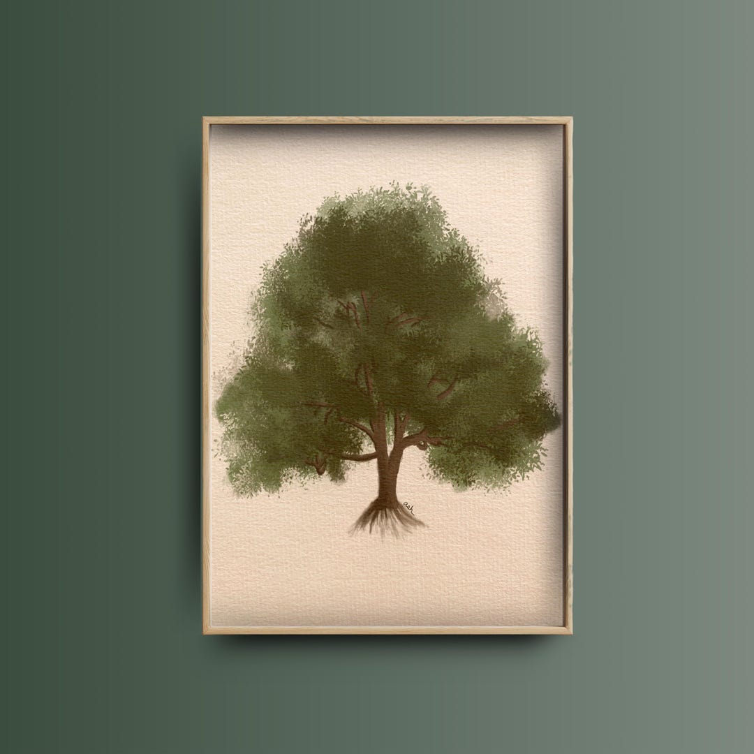 Celtic Birth Tree Art - Ash Tree Painting - Etsy
