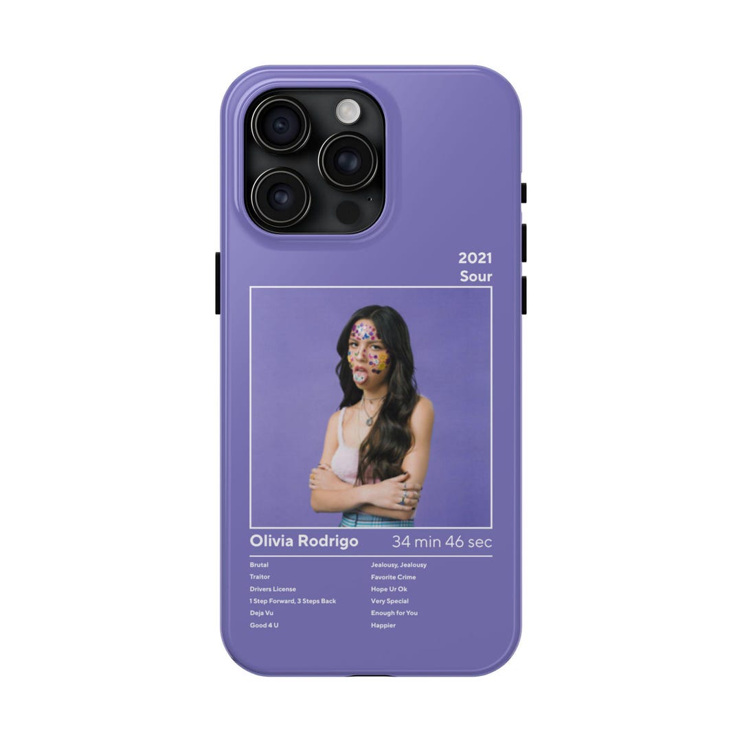 Olivia Rodrigo Sour Album Cover Tough Phone Case, Trendy Phone ...