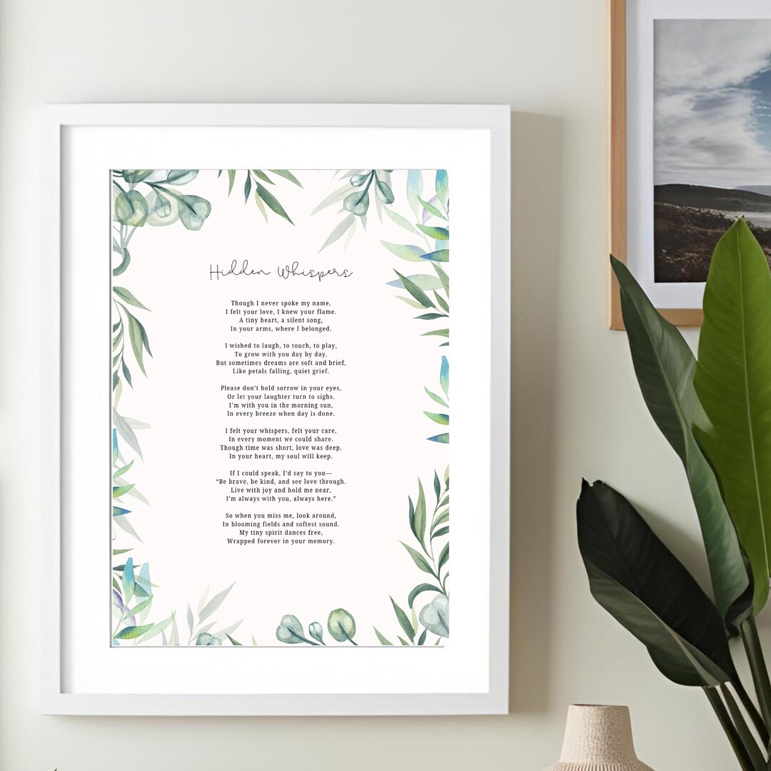 Forest Memorial Childs Poem | Miscarriage, Stillbirth, Child & Infant ...