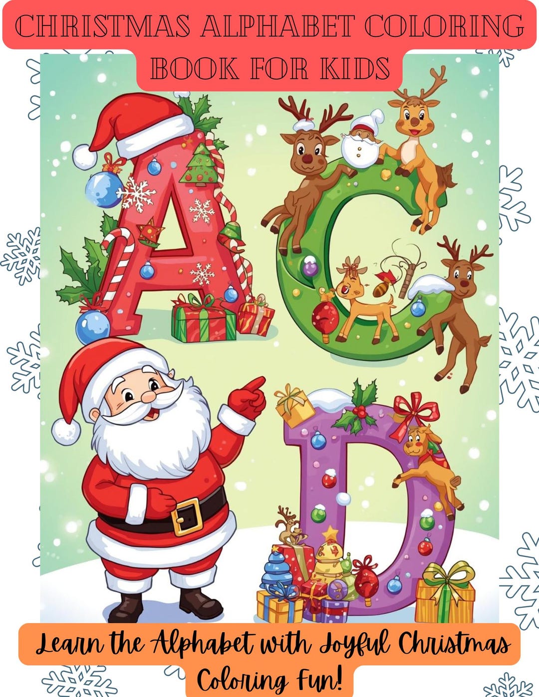 Christmas Alphabet Coloring Book for Kids | A–Z Holiday Coloring Pages ...