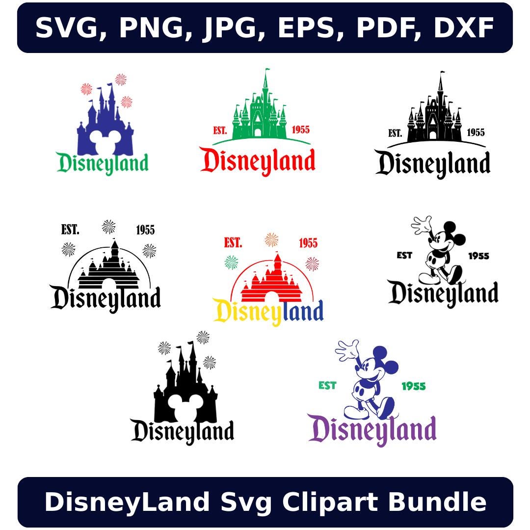 Disneyland Alphabet SVG Bundle, Magical Font Letters, Disneyland Text ...