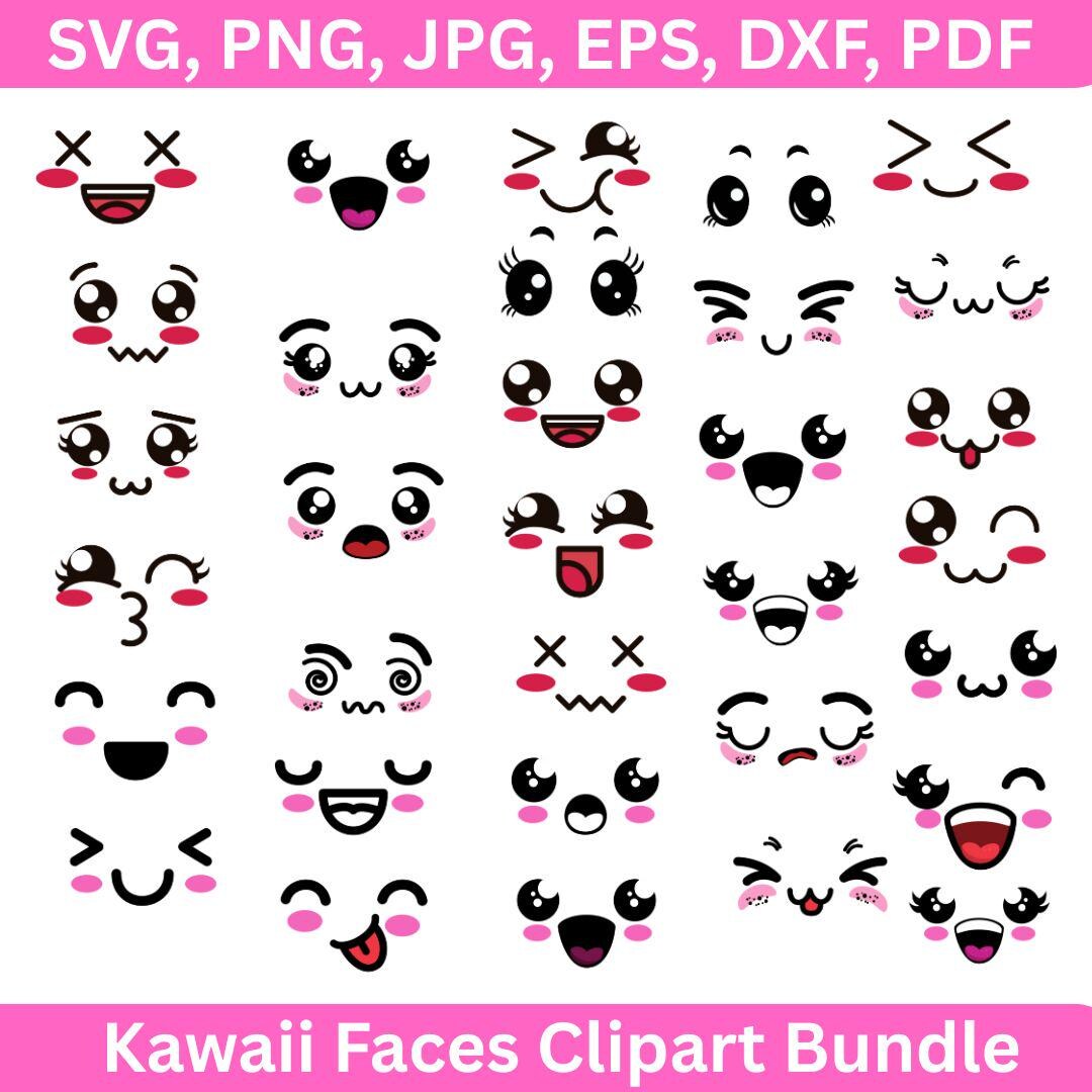 Kawaii Animals SVG Bundle - Cute Forest & Farm Animal Clipart for ...