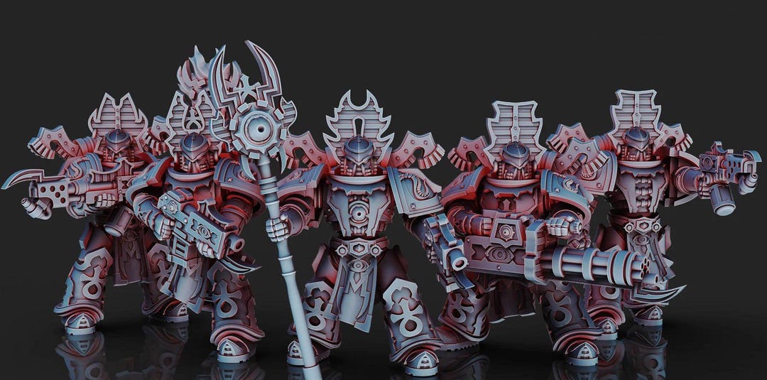 Rubeus Rubric Marines Warhammer Dungeons and Dragons 3d Print Table ...