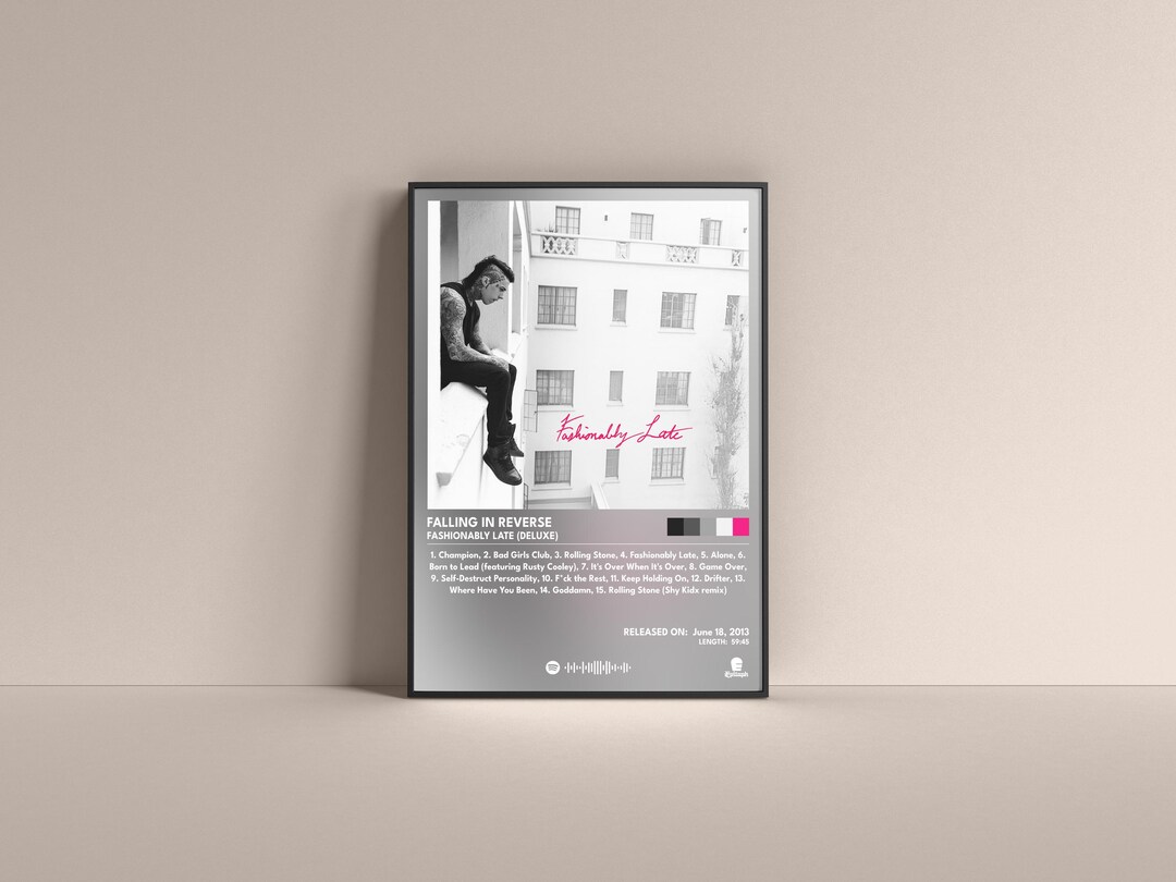 Falling in Reverse Fashionably Late (deluxe) Poster, Falling in Reverse ...