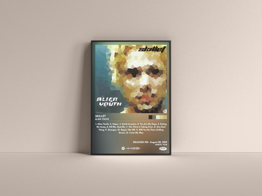 Skillet Alien Youth Poster, Skillet Alien Youth Gift Poster, Skillet ...