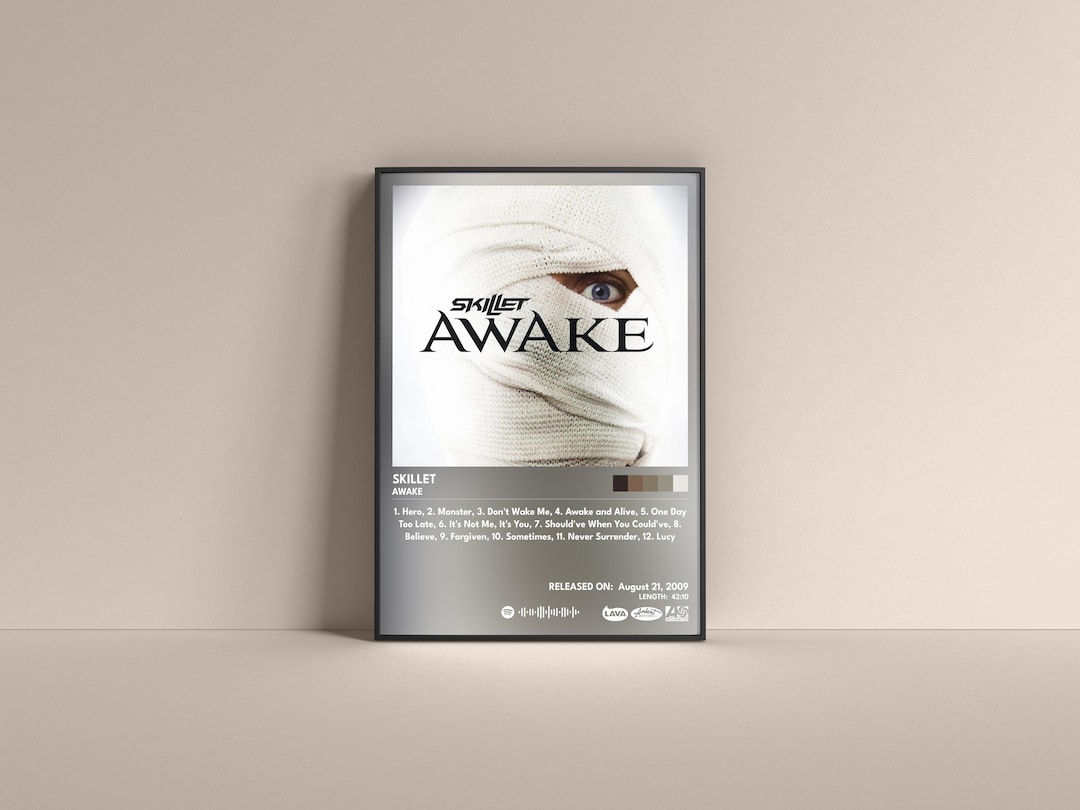 Skillet Awake Poster, Skillet Awake Gift Poster, Skillet Awake Album ...