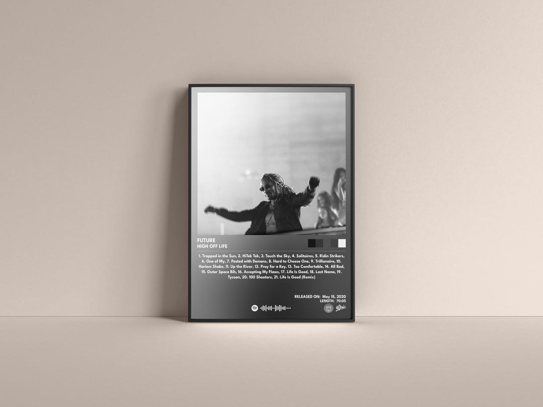 Future High off Life Poster, Future Gift Poster, Future High off Life ...