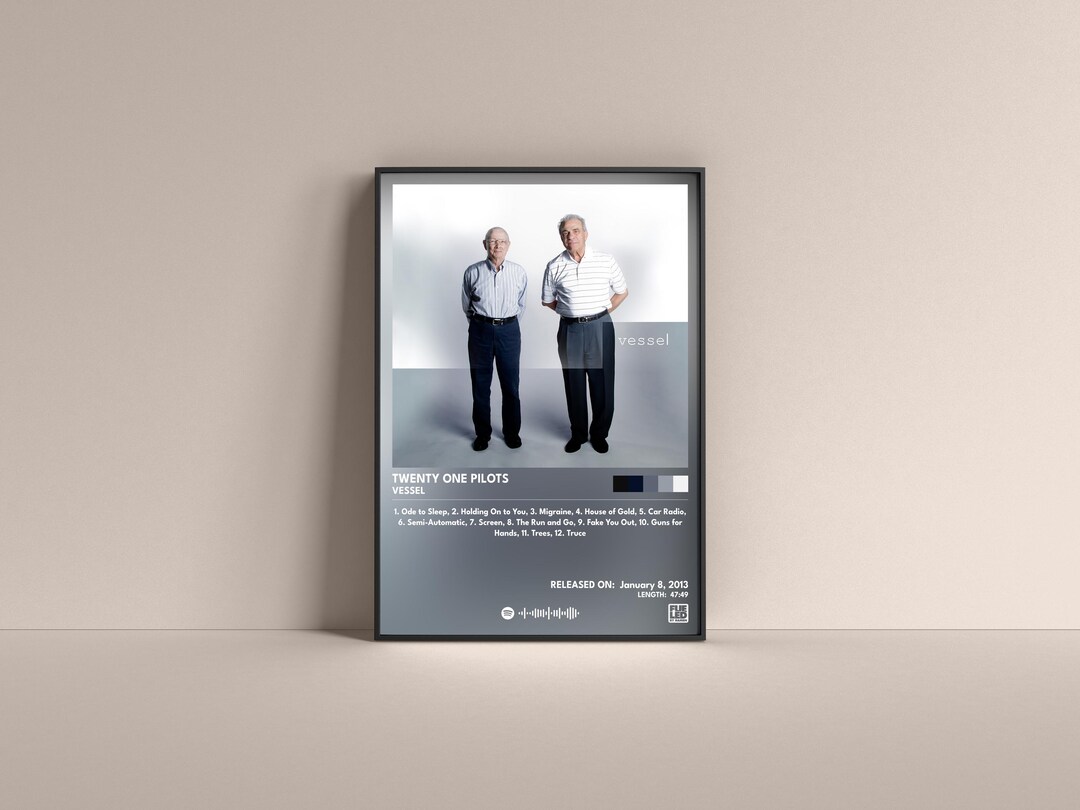 Twenty One Pilots Vessel Poster, Twenty One Pilots Vessel Gift Poster ...