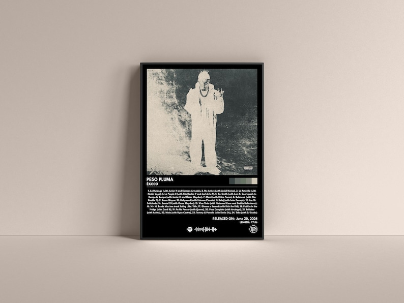 Peso Pluma Éxodo Poster, Peso Pluma Éxodo Gift Poster, Peso Pluma Éxodo ...
