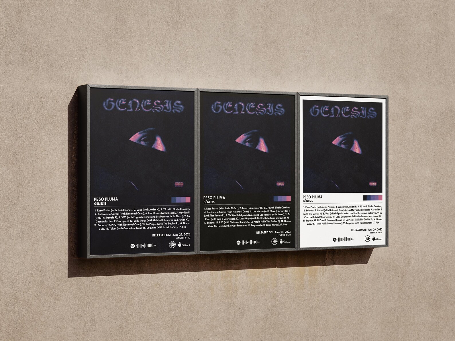 Peso Pluma Génesis Poster, Peso Pluma Génesis Gift Poster, Peso Pluma ...