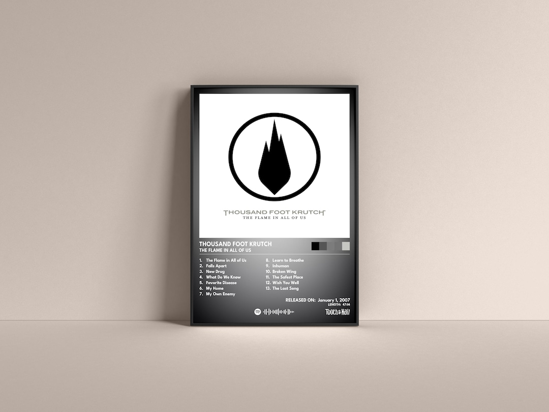 Thousand Foot Krutch the Flame in All of Us Poster, TFK Gift Poster ...