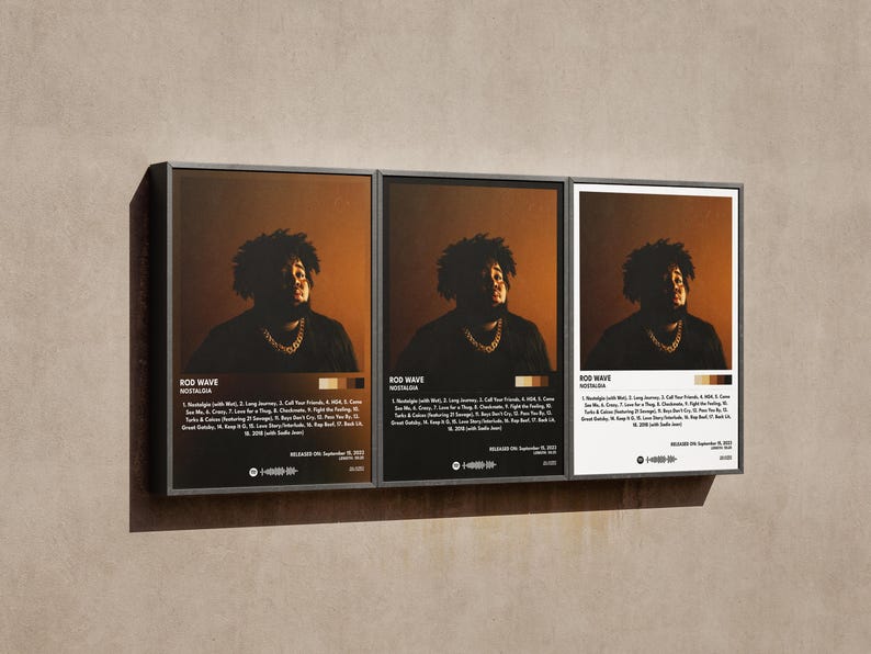 Rod Wave Nostalgia Poster, Rod Wave Nostalgia Gift Poster, Rod Wave ...