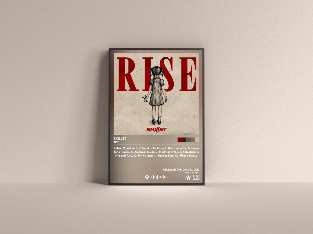 Skillet Rise Poster, Skillet Rise Gift Poster, Skillet Rise Album High ...