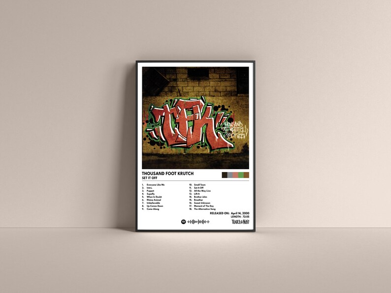 Thousand Foot Krutch Set It off Poster, TFK Gift Poster, Thousand Foot ...