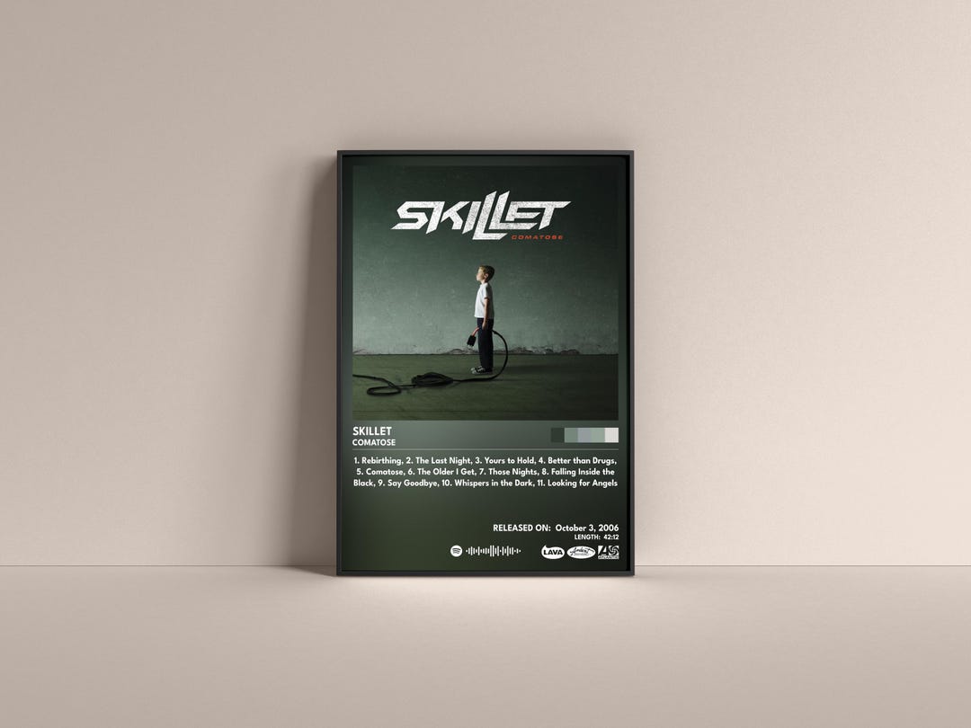 Skillet Comatose Poster, Skillet Comatose Gift Poster, Skillet Comatose ...