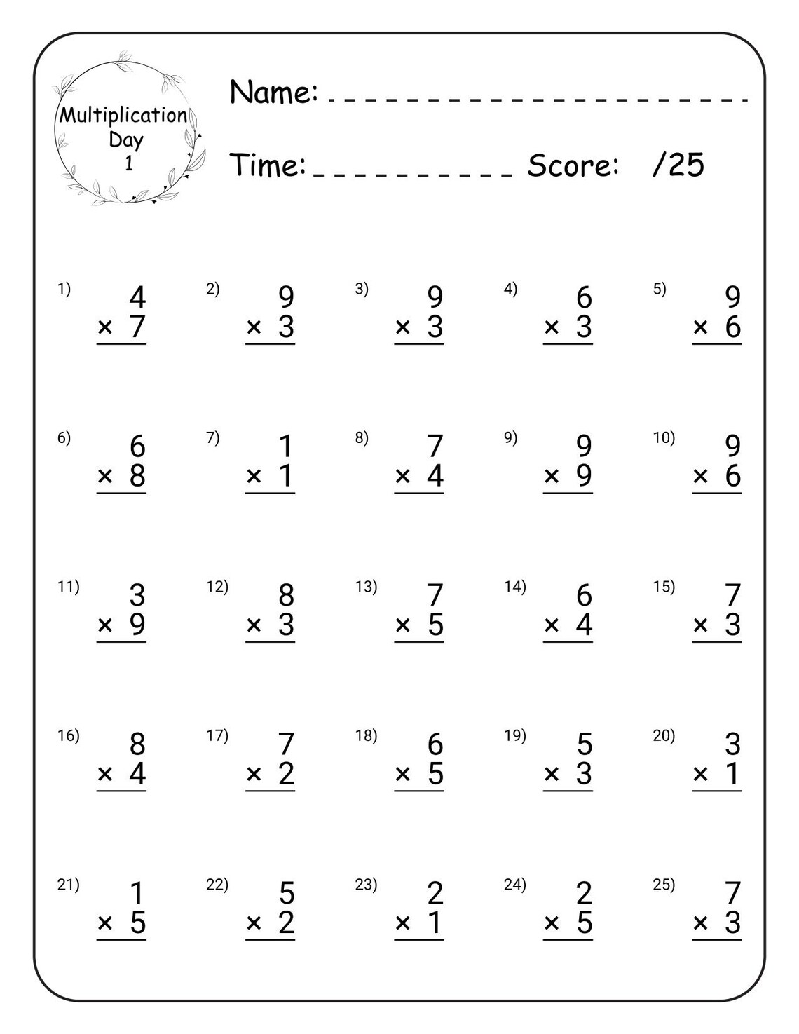 Darab Jadi Mudah! Worksheet Interaktif Untuk Darjah 1–3 - Etsy