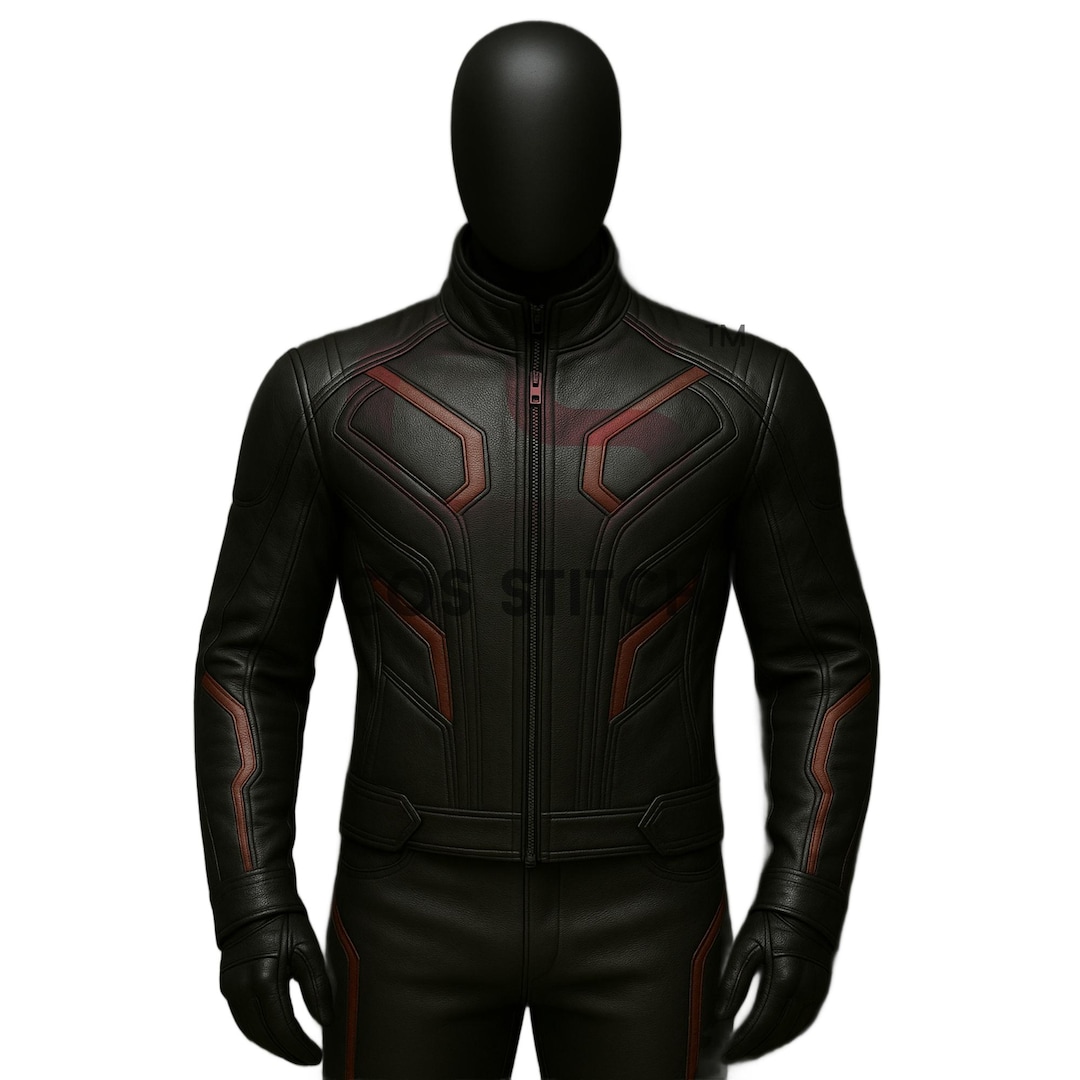 Handmade Tron Legacy Leather Jacket: Cosplay Biker Costume - Etsy