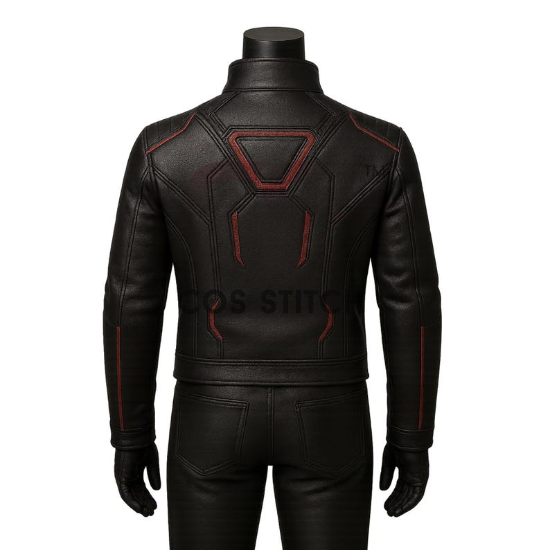 Handmade Tron Legacy Leather Jacket: Cosplay Biker Costume - Etsy