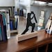 Cricket Player Tabletop Decor, Wooden Shelf Sculpture, Sports Lover ...