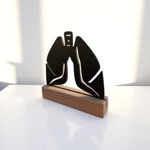 Wooden Lung Sculpture: Modern Medical Anatomy Desk Decor - Etsy