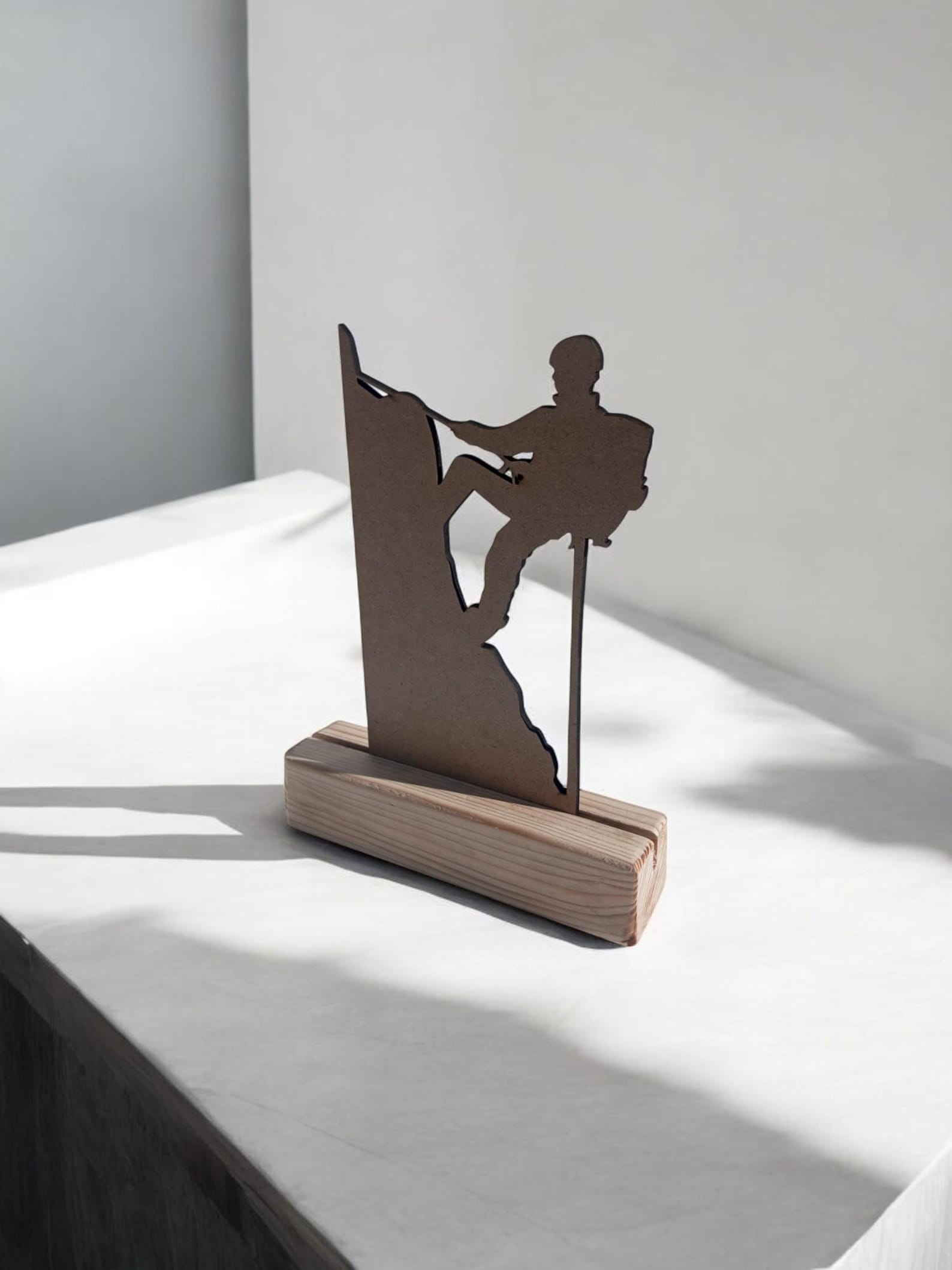 Rock Climber Sculpture: Adventure Tabletop Decor, Outdoor Enthusiast ...