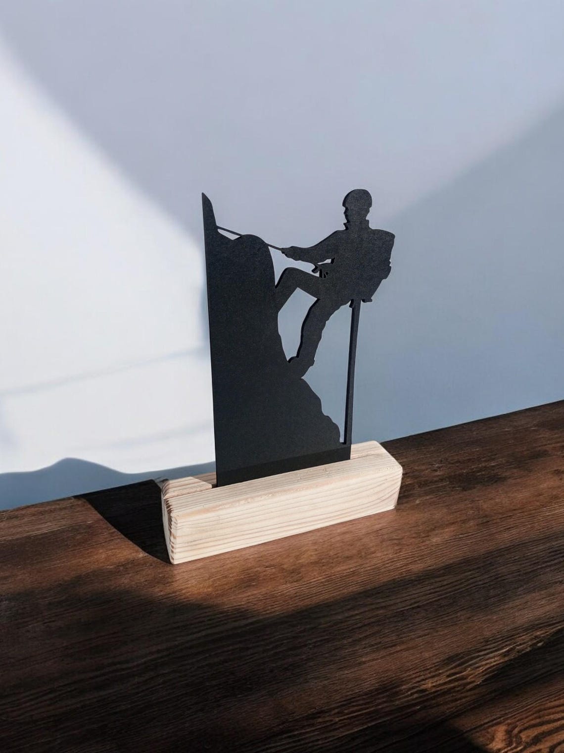 Rock Climber Sculpture: Adventure Tabletop Decor, Outdoor Enthusiast ...