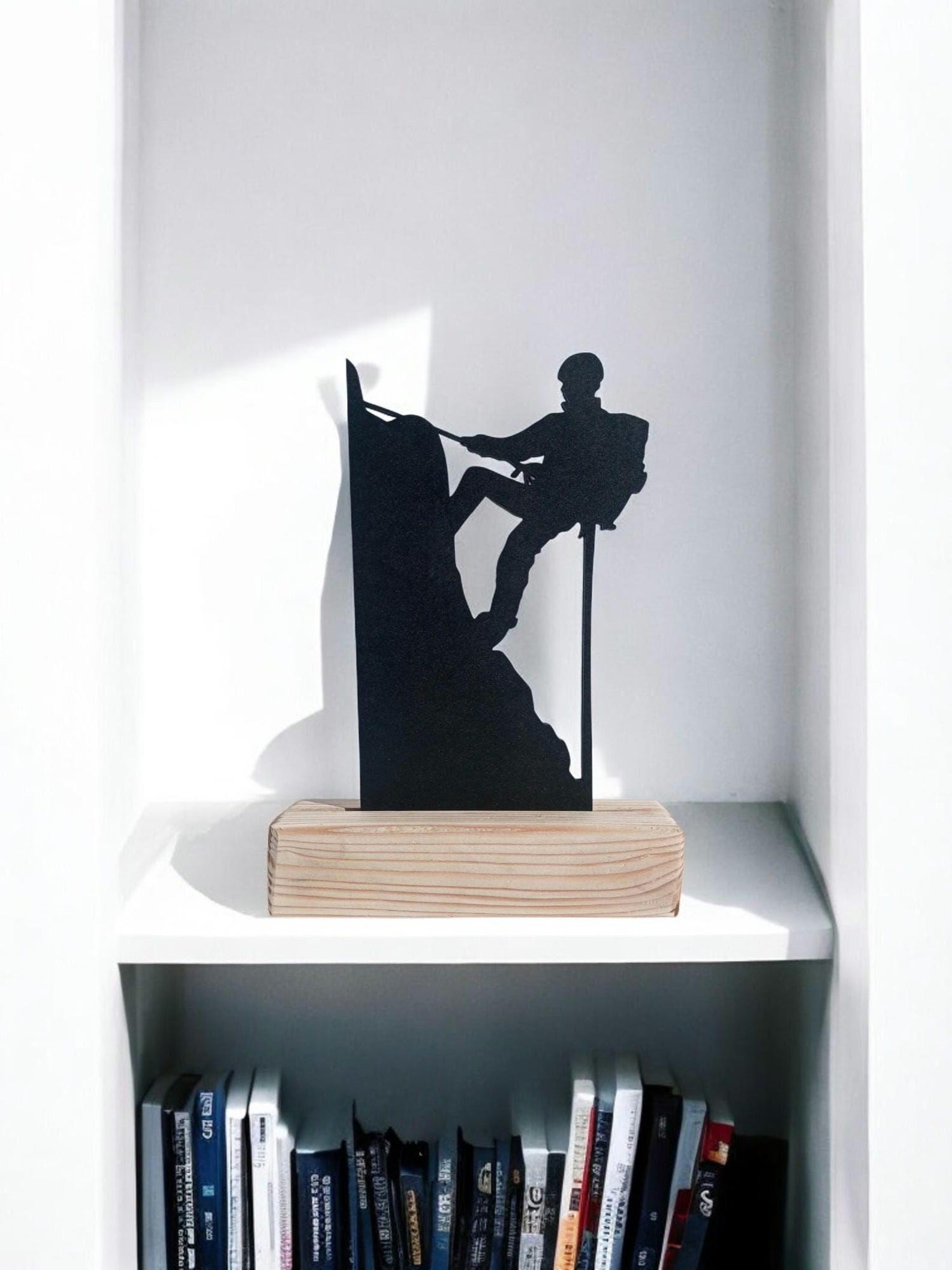 Rock Climber Sculpture: Adventure Tabletop Decor, Outdoor Enthusiast ...