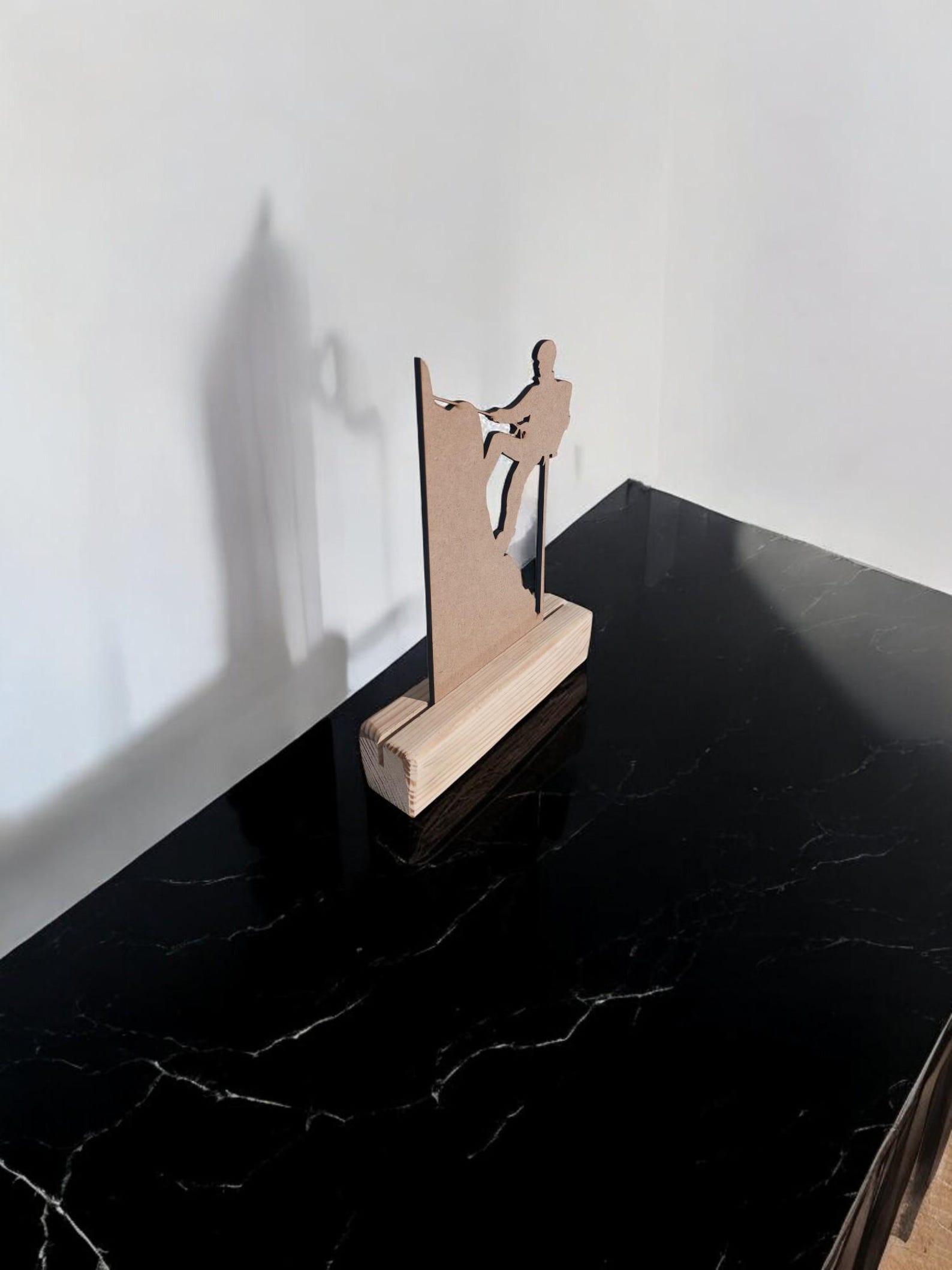 Rock Climber Sculpture: Adventure Tabletop Decor, Outdoor Enthusiast ...